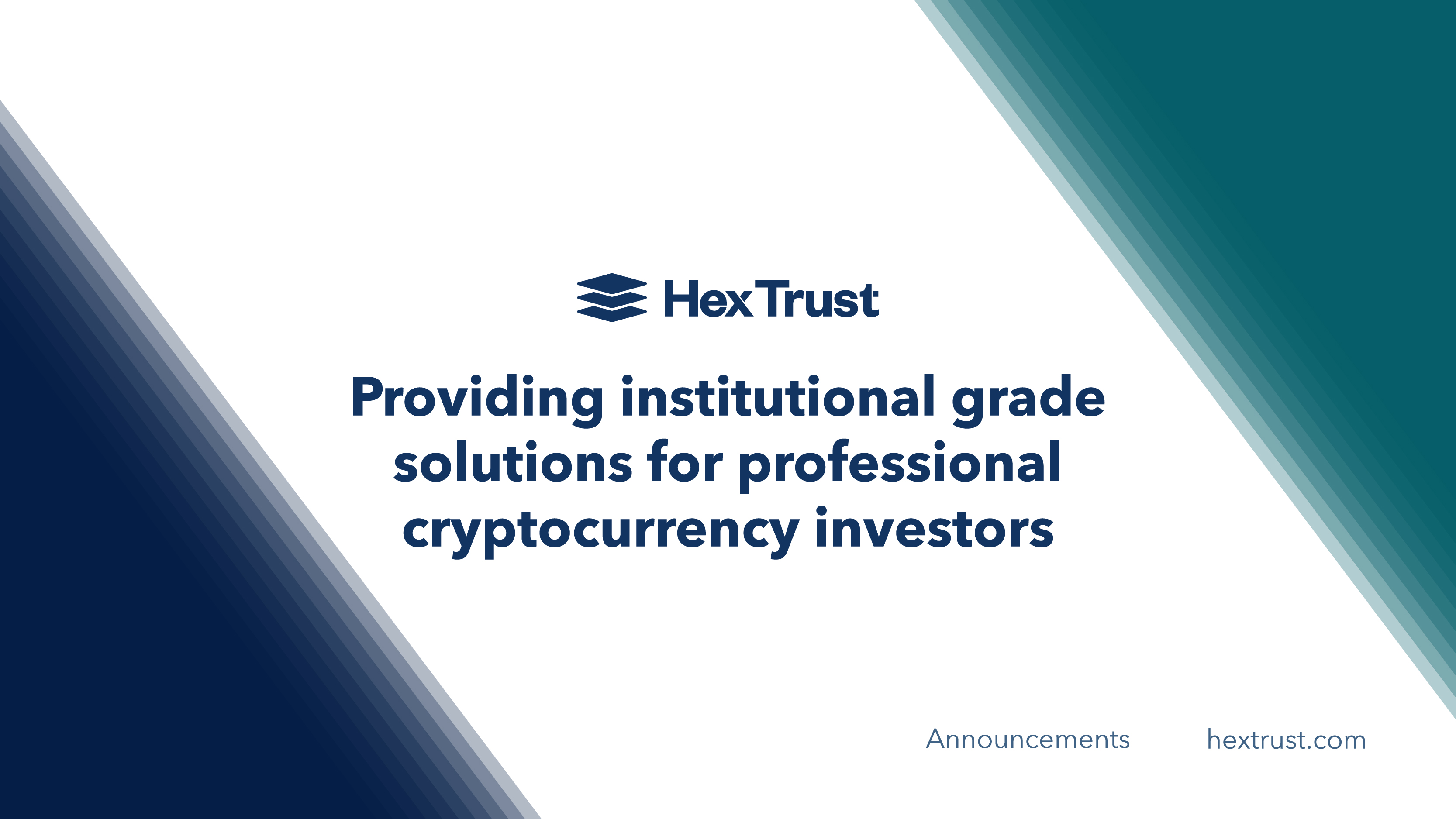 Introducing Hex Trust — providing institutional grade solutions for professional cryptocurrency ...